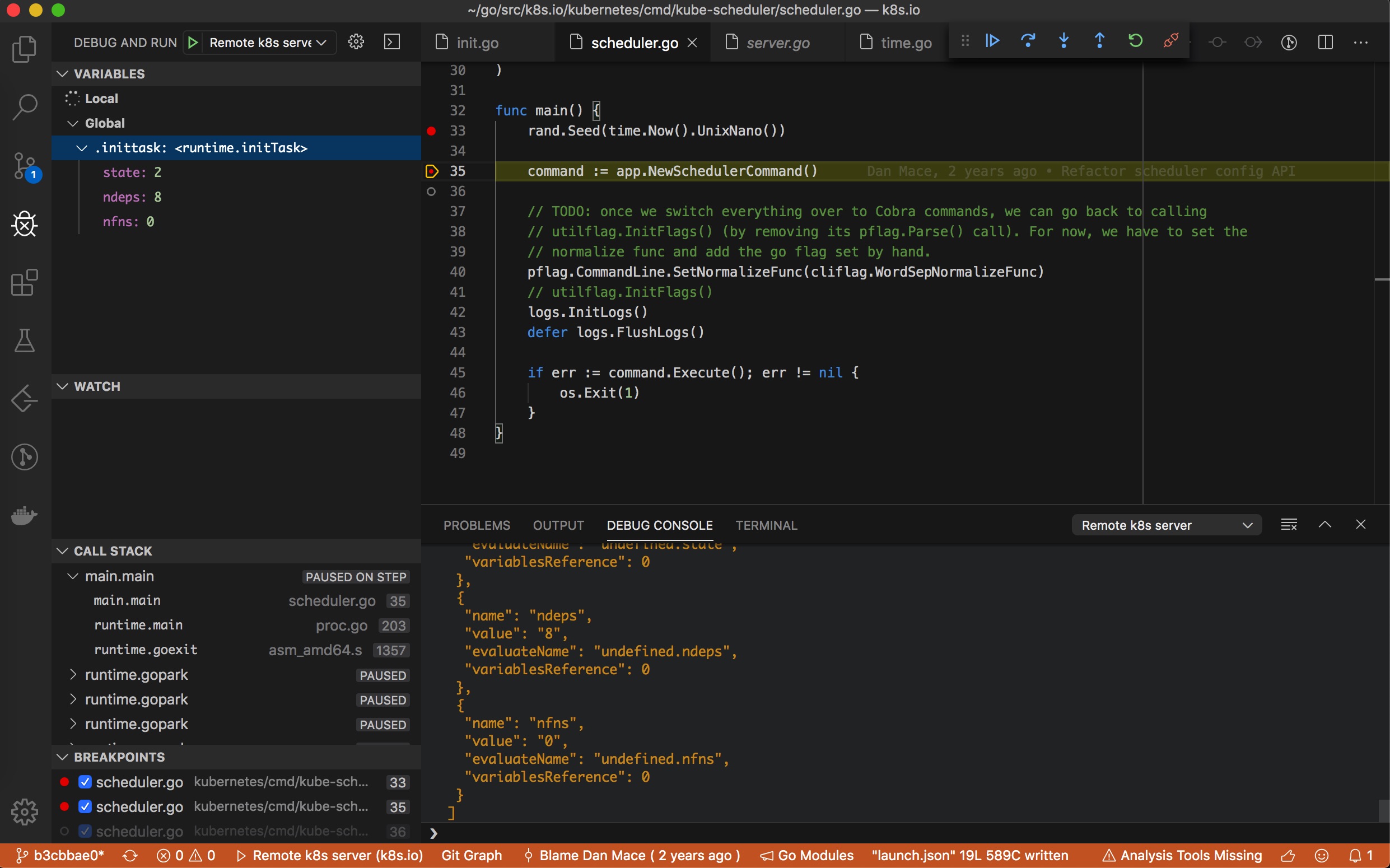 Remote Debugging Go Code with Visual Studio Code | 许森琪的博客